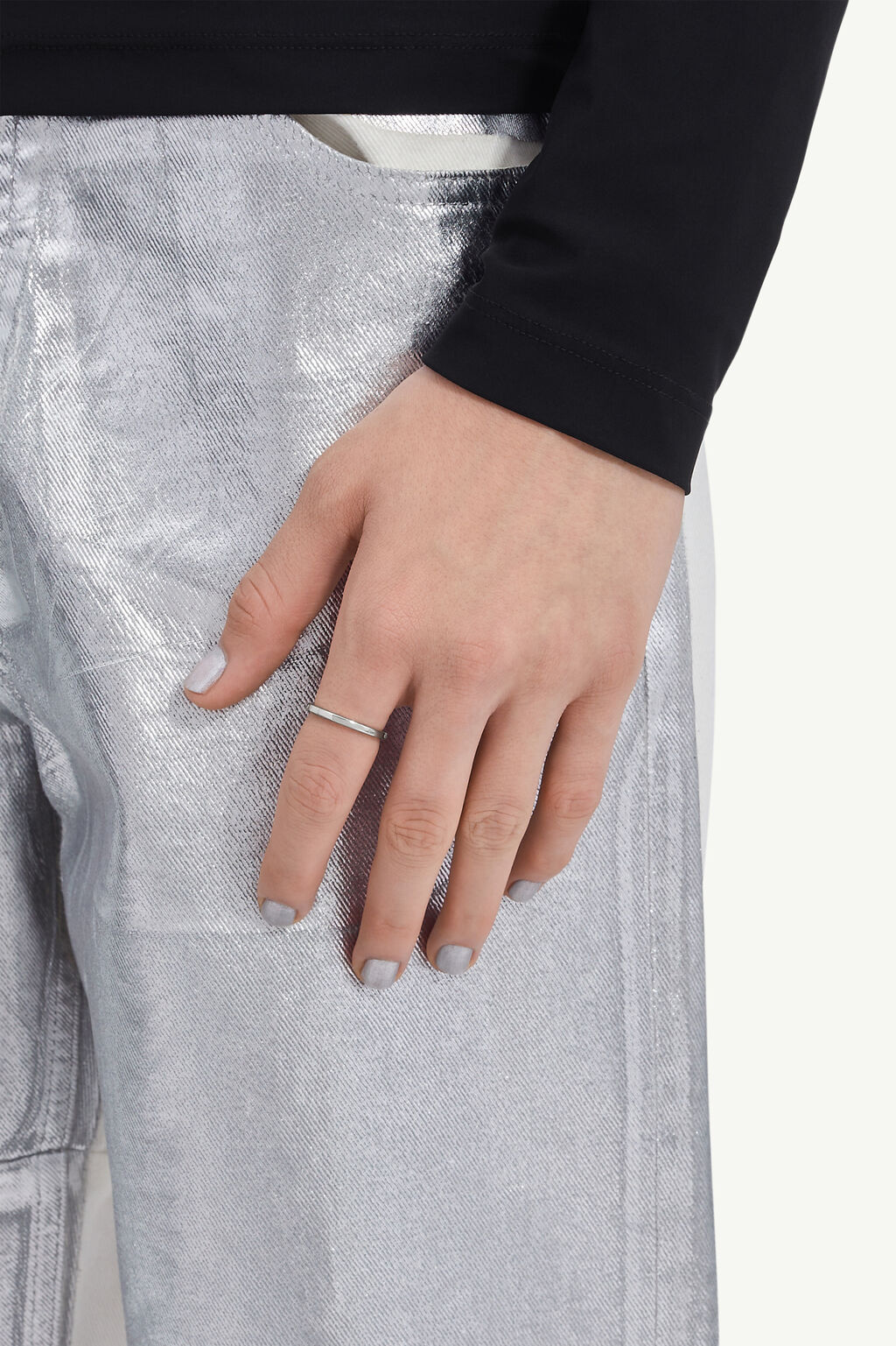Women's Minimal Signature Ring Engraved | Maison Margiela