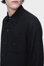 Virgin wool long-sleeved shirt