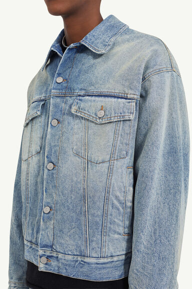 Blue Oversized Denim Jacket | MM6