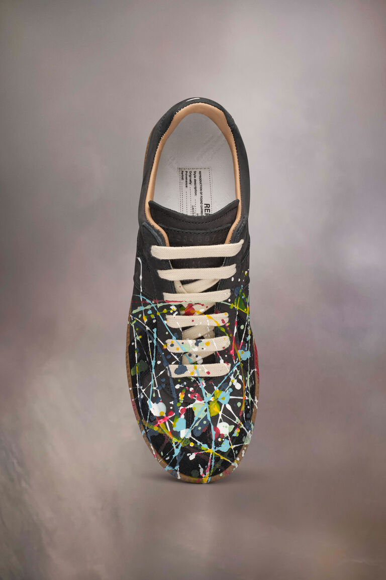 Paint Drop Replica Sneakers Black | Maison Margiela