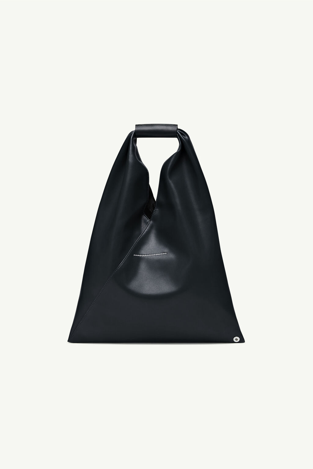 Black PU Leather Japanese Knot Bag | Maison Margiela