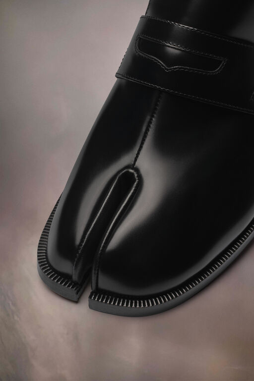 Black Calf Leather Tabi Loafer | Maison Margiela