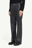 Leather-effect trousers