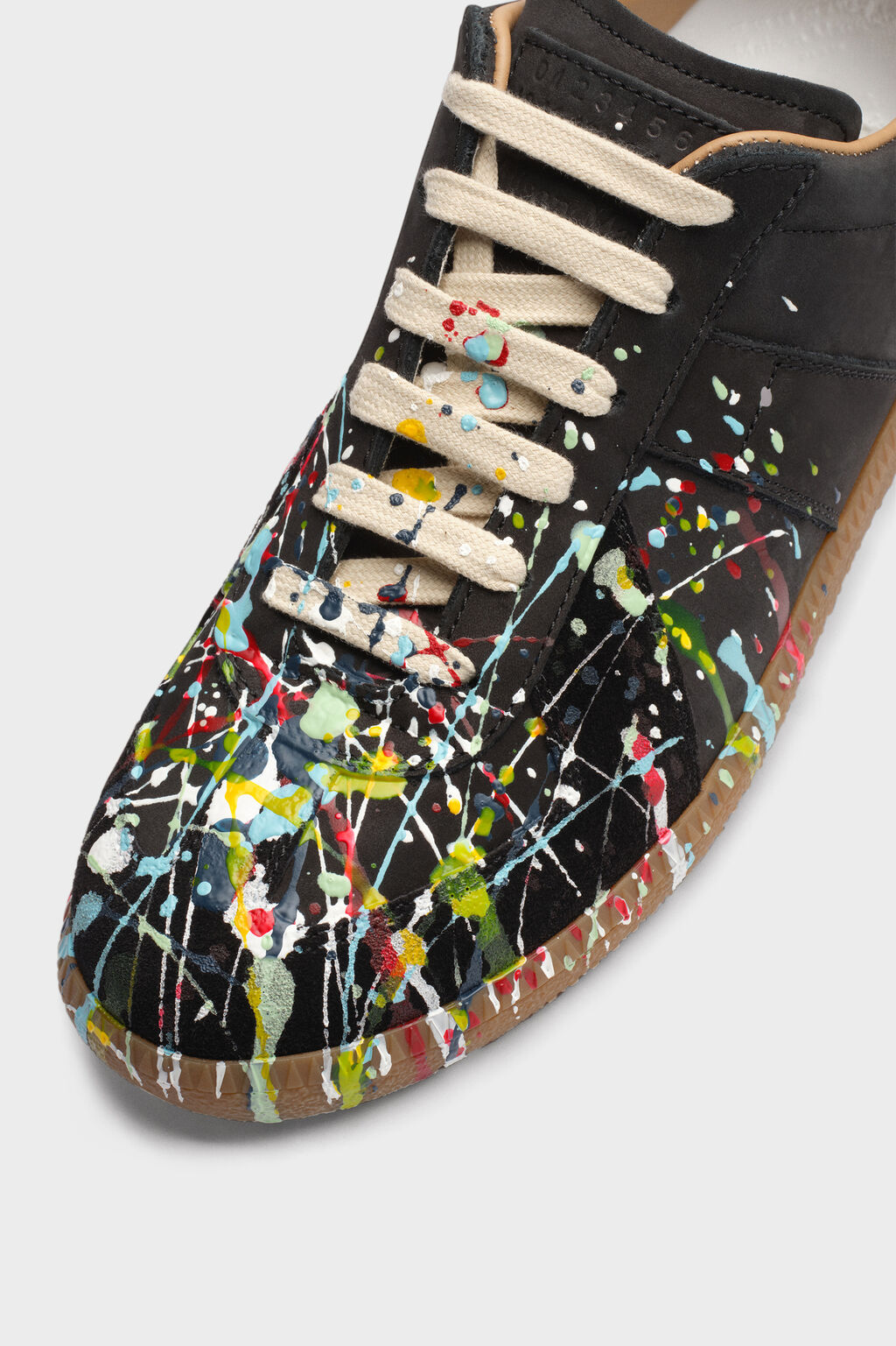 Paint Drop Replica Sneakers Black | Maison Margiela