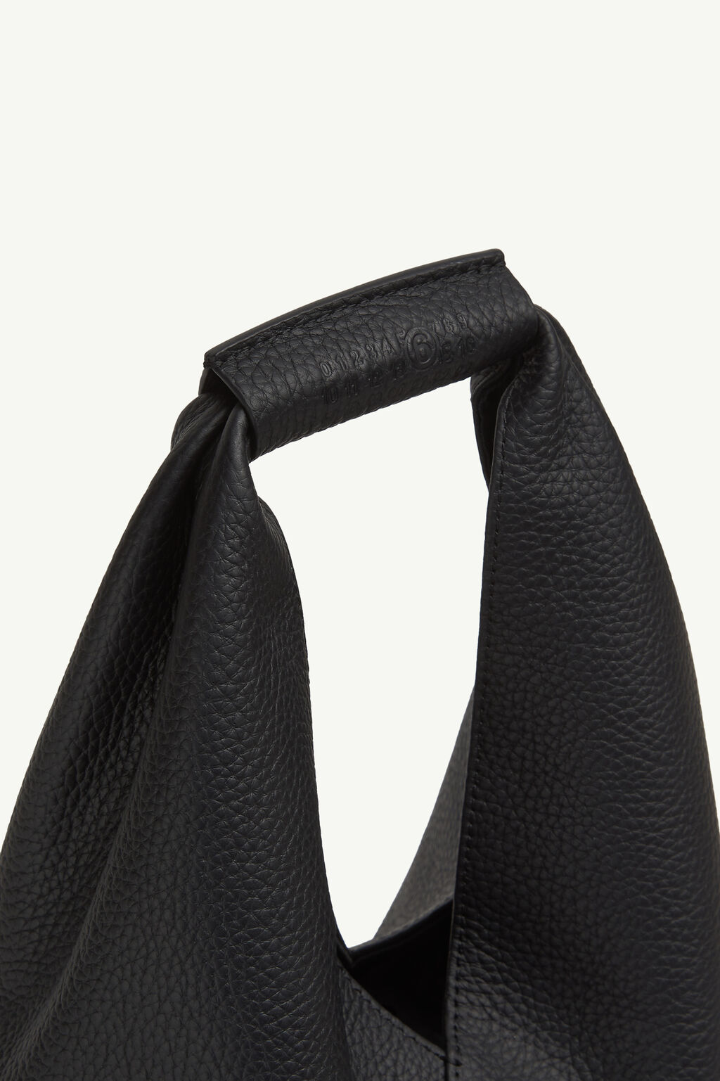 Black Leather Japanese Bag Small | MM6