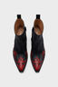 HEEL-LESS WESTERN FLAME BOOTS H45