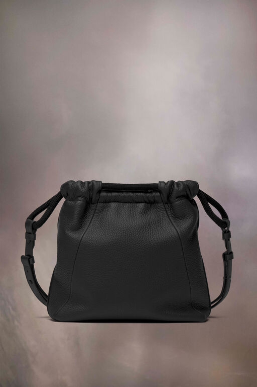 Black Soft Leather Drawstring 5AC Bag | Maison Margiela