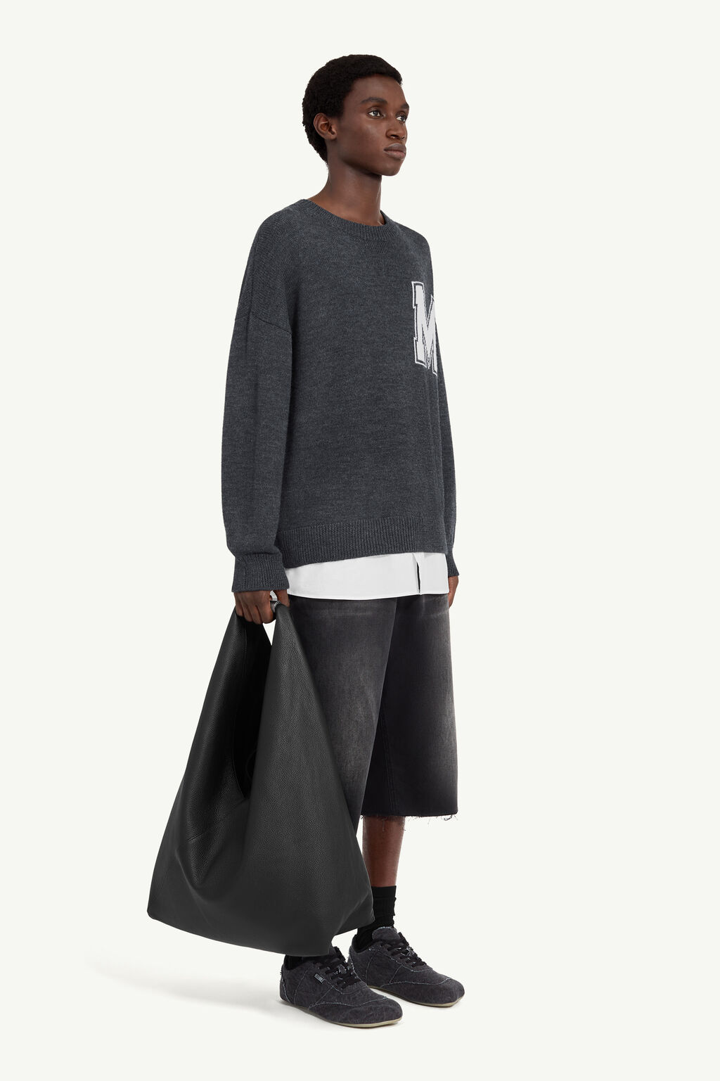 Pull varsity deux-en-un en maille