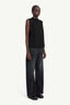 Cotton jersey sleeveless top