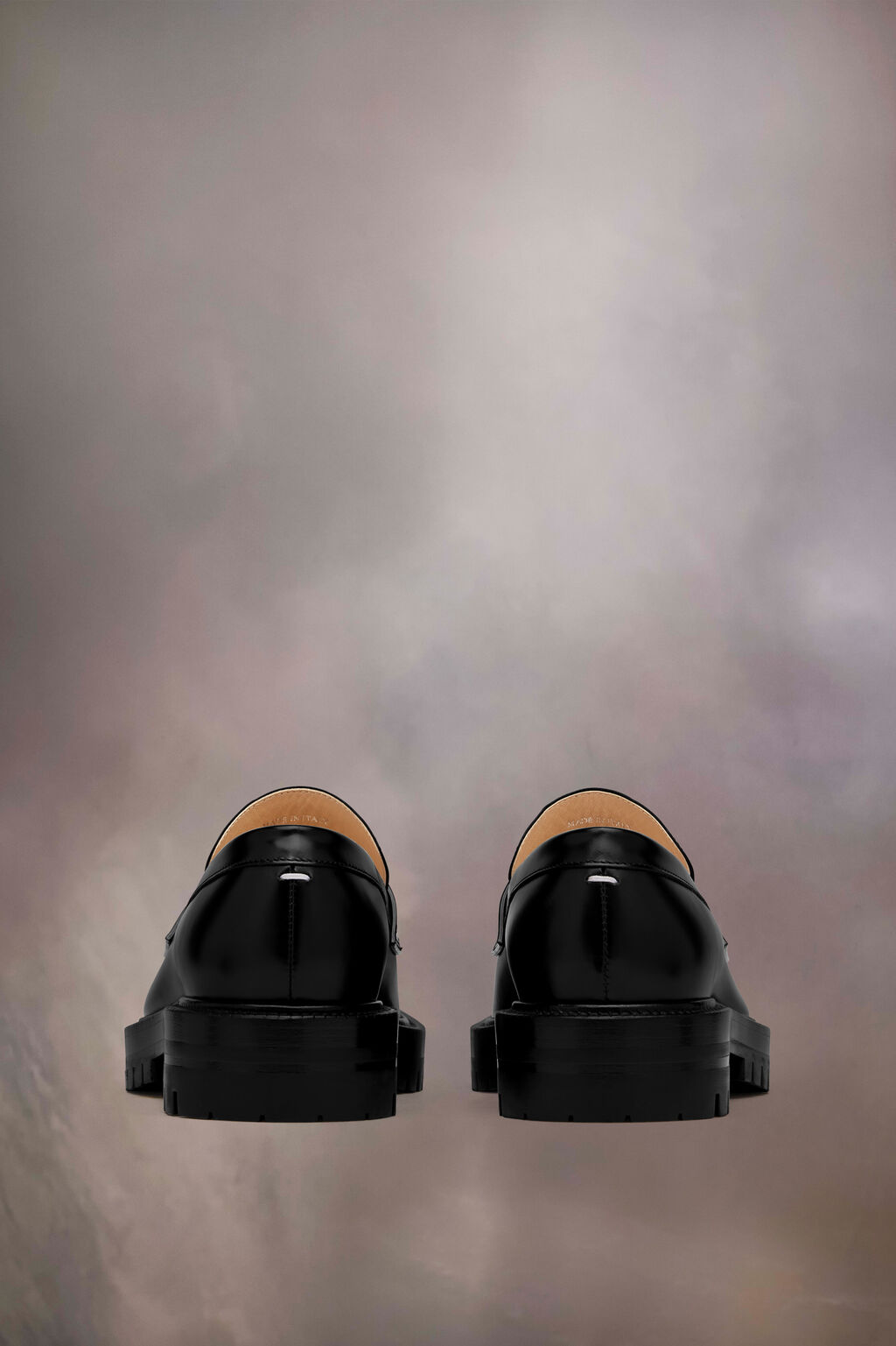 Men's Black Leather Tabi Loafers | Maison Margiela