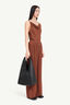 Viscose blend jacquard trousers