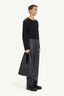 Leather-effect trousers
