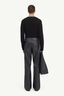 Leather-effect trousers