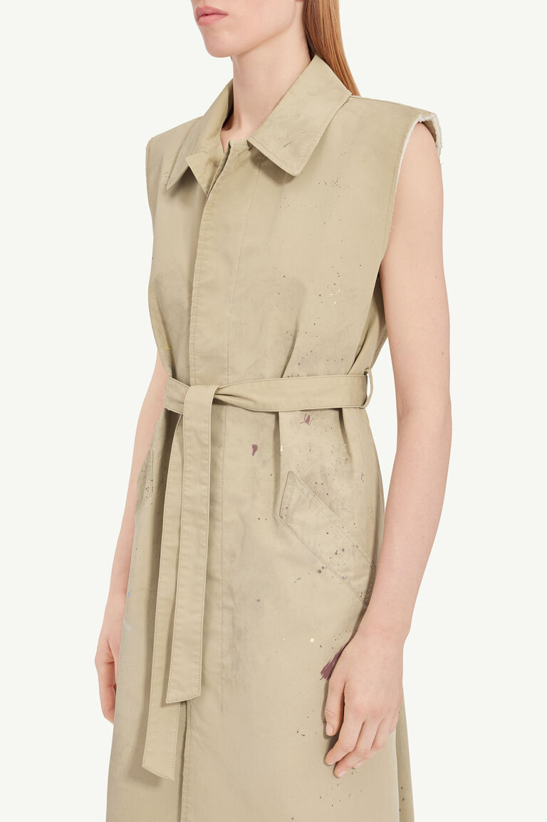 Sleeveless Trench Coat