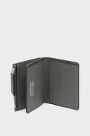 Gray 100% Leather Flap Wallet | Maison Margiela