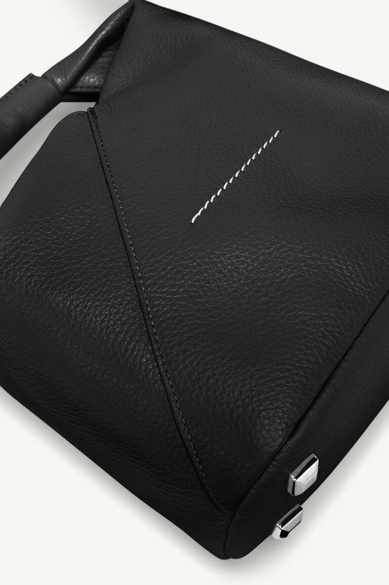 Black Leather Japanese Handbag | MM6