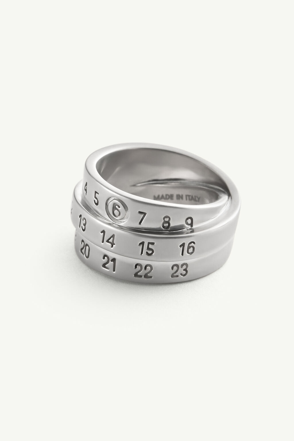 Triple Logo Numeric Signature Ring | Maison Margiela