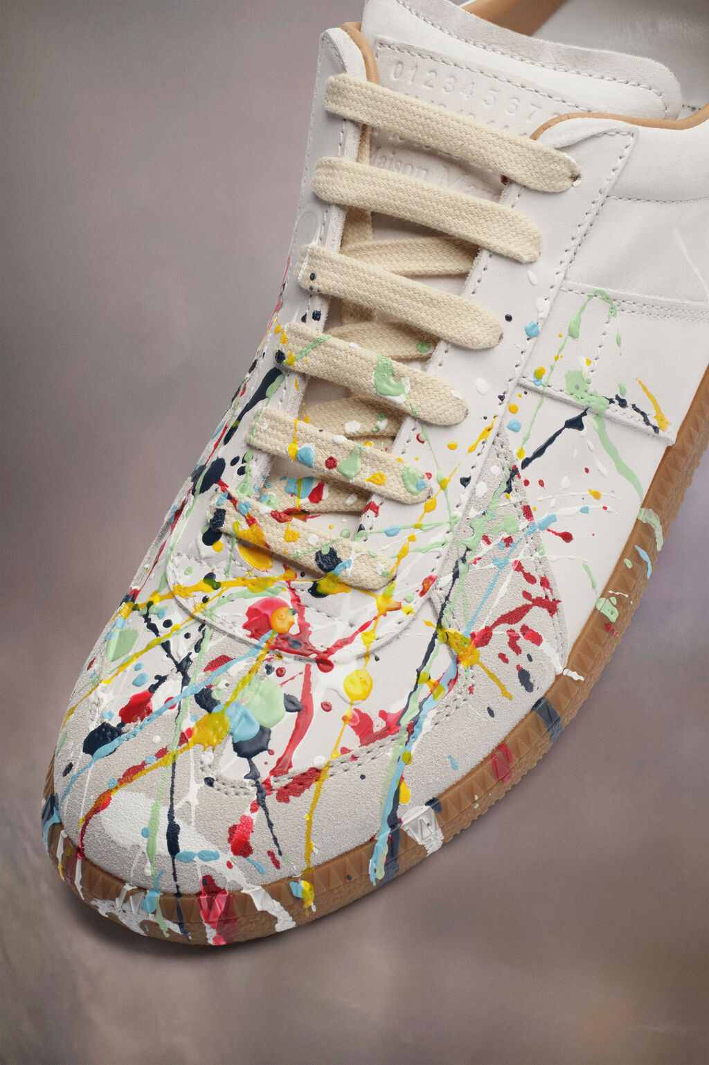 Paint Drop Replica Sneakers Black | Maison Margiela