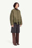 Nylon jacket with contrast lining