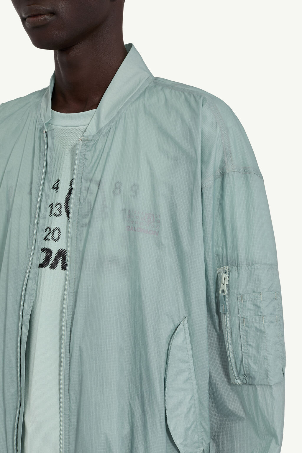 Blue Elasticated Jacket MM6 x Salomon | MM6