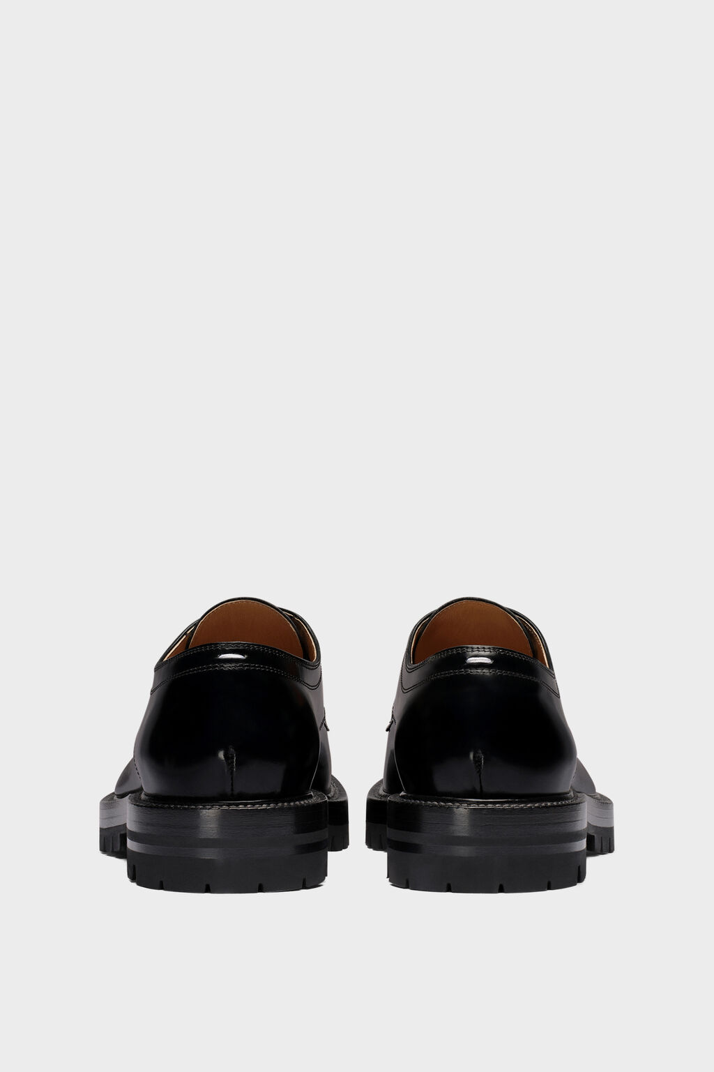 Women's Black Leather Tabi Lace-Ups | Maison Margiela