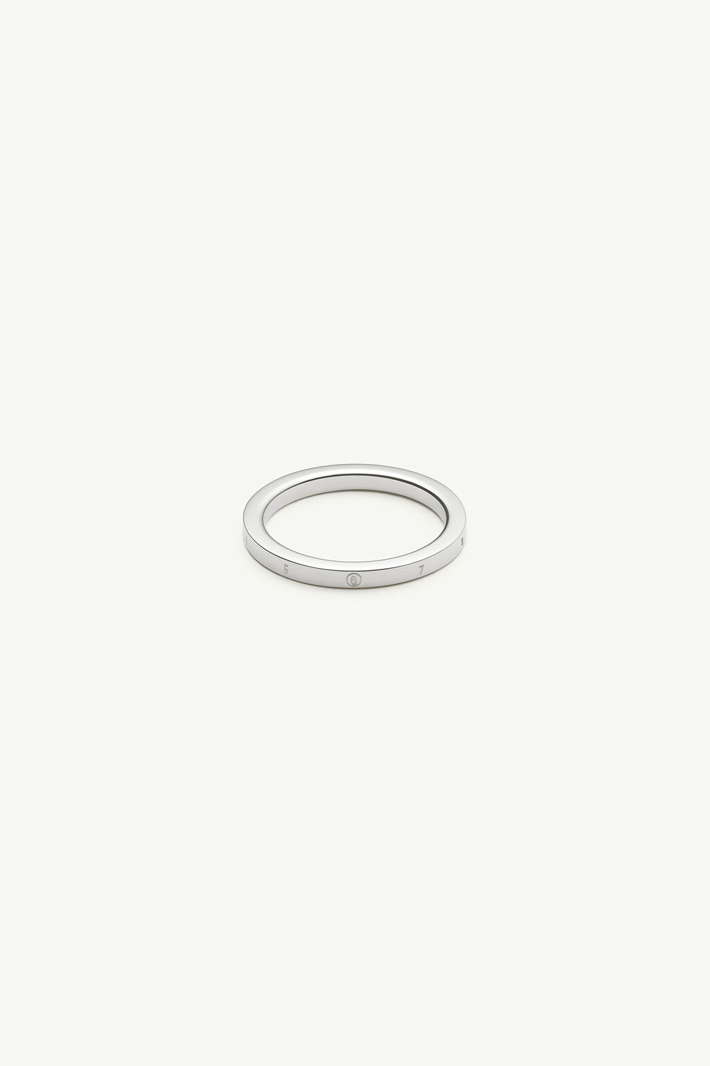 Womens Minimal Signature Ring Engraved Maison Margiela