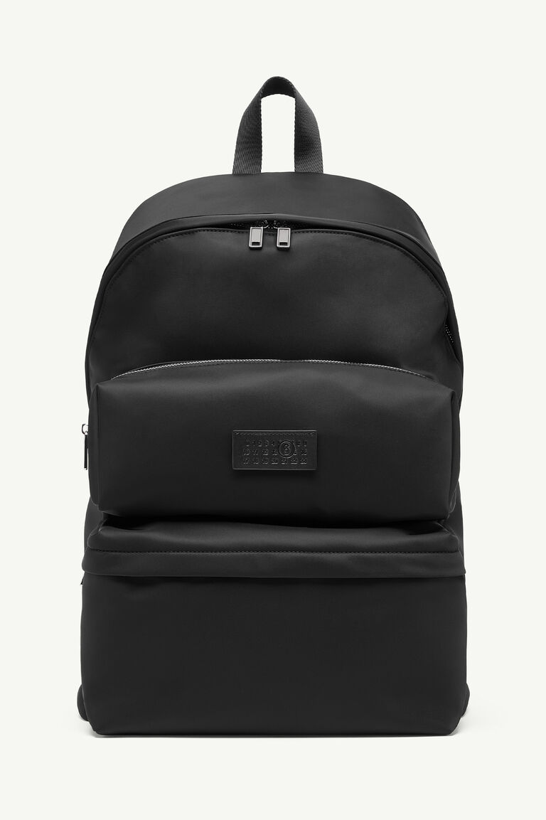 Black Nylon Three-Pockets Backpack | Maison Margiela