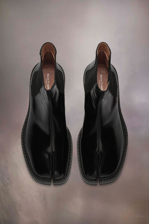 Black Tabi Split Toe Chelsea Boot | Maison Margiela