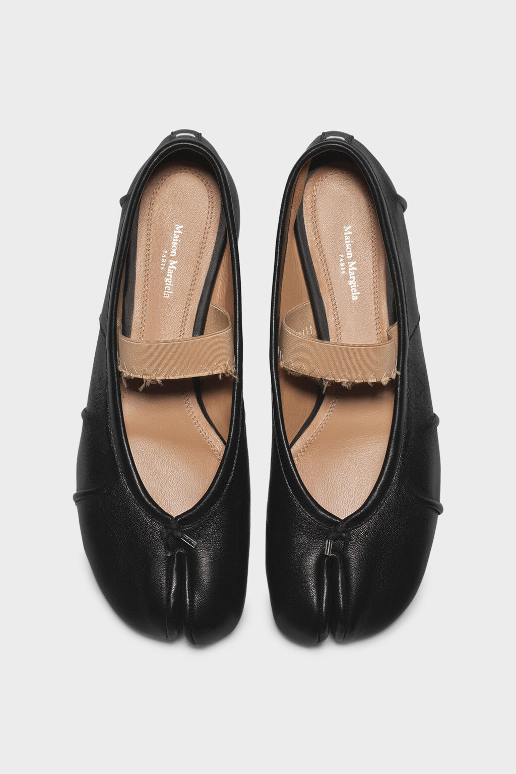 Black Elastic-banded Tabi Ballerina Flats | Maison Margiela