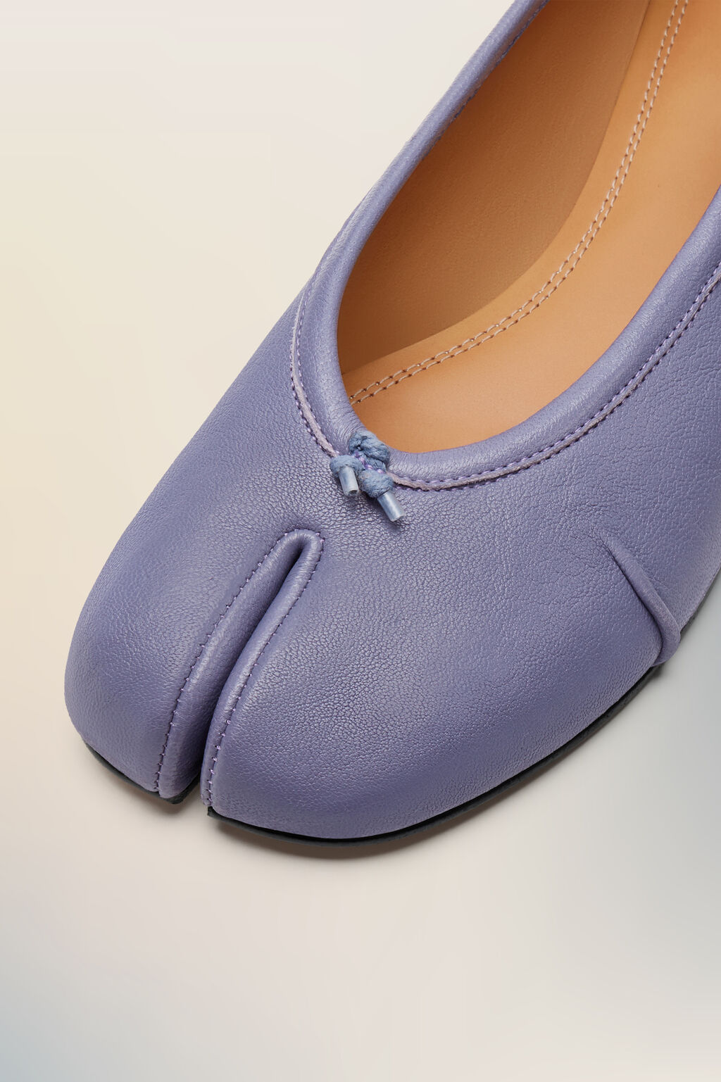 Women's Blue Leather Tabi New Flats | Maison Margiela