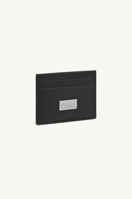 Black Leather Flat Cardholder | Maison Margiela