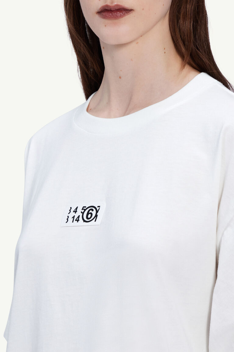 Zoom Logo Oversized T-Shirt For Women | MM6 - Maison Margiela