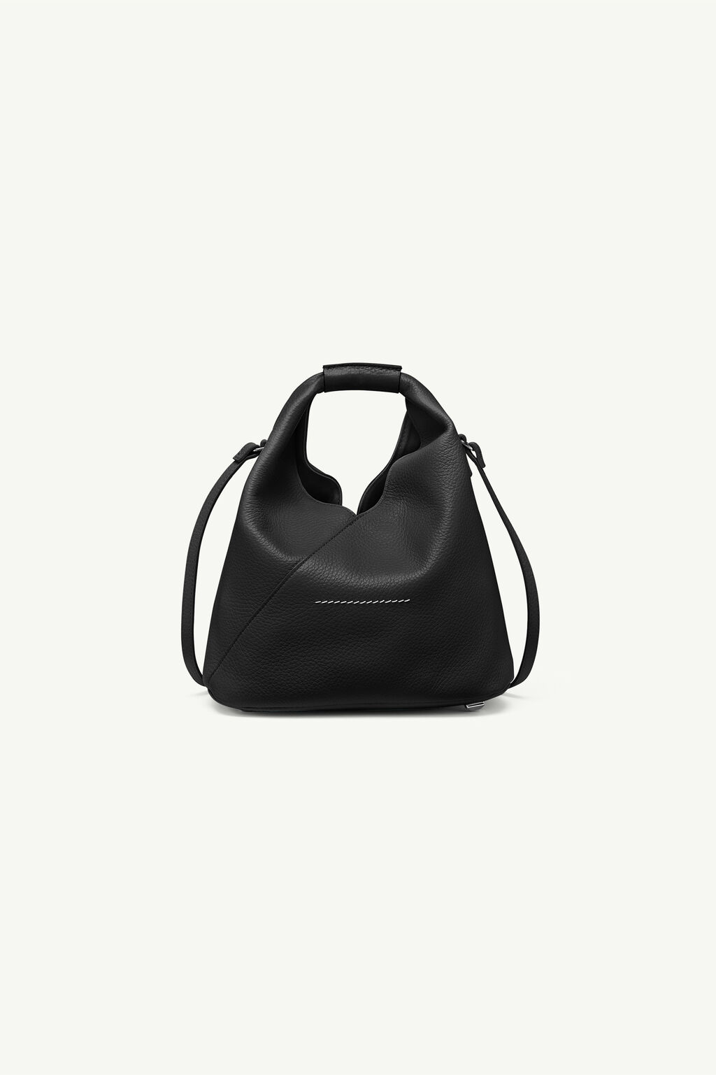 Black Leather Japanese Handbag | MM6