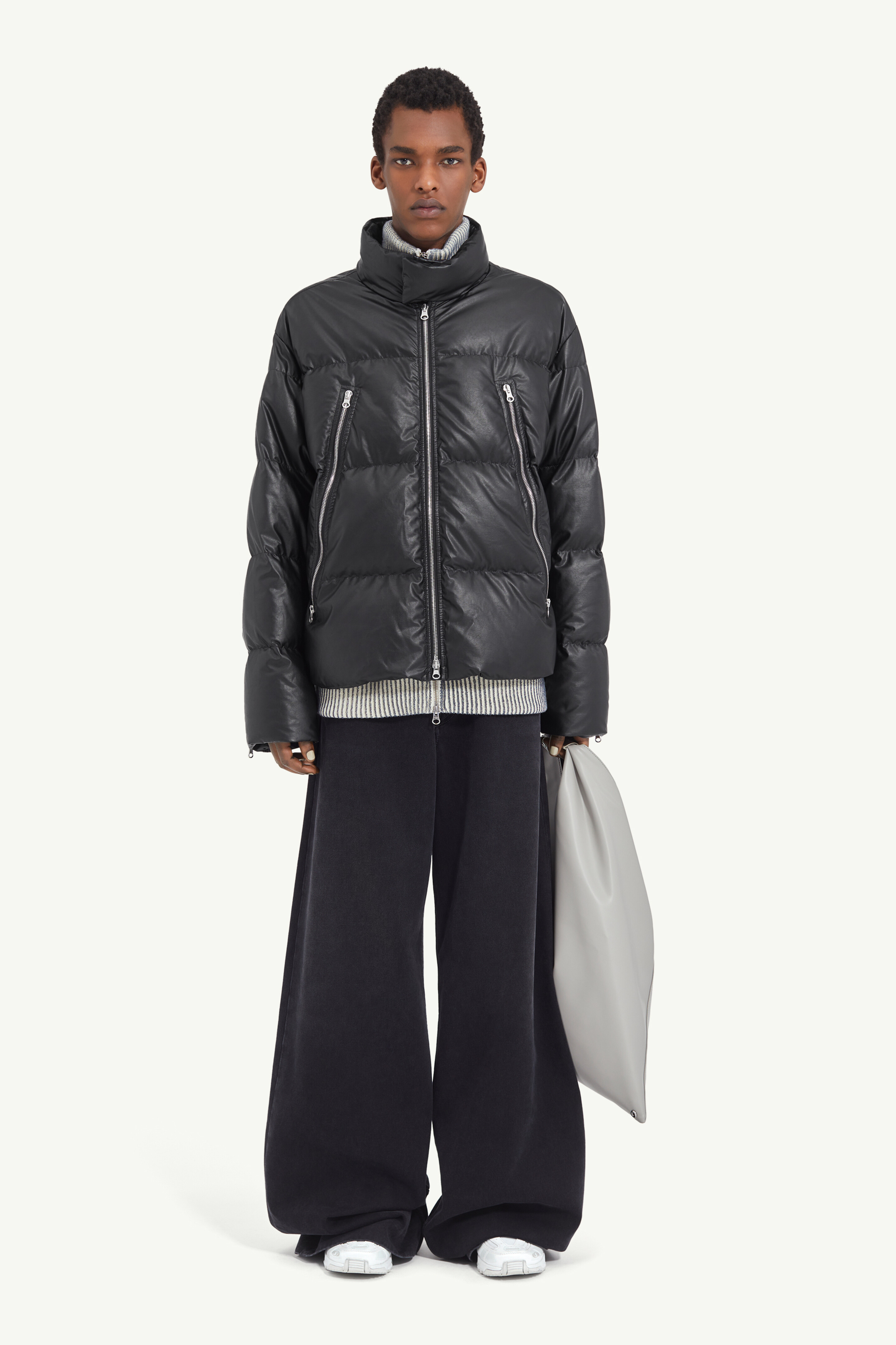 Men's Black Puffer Jacket | MM6 - Maison Margiela