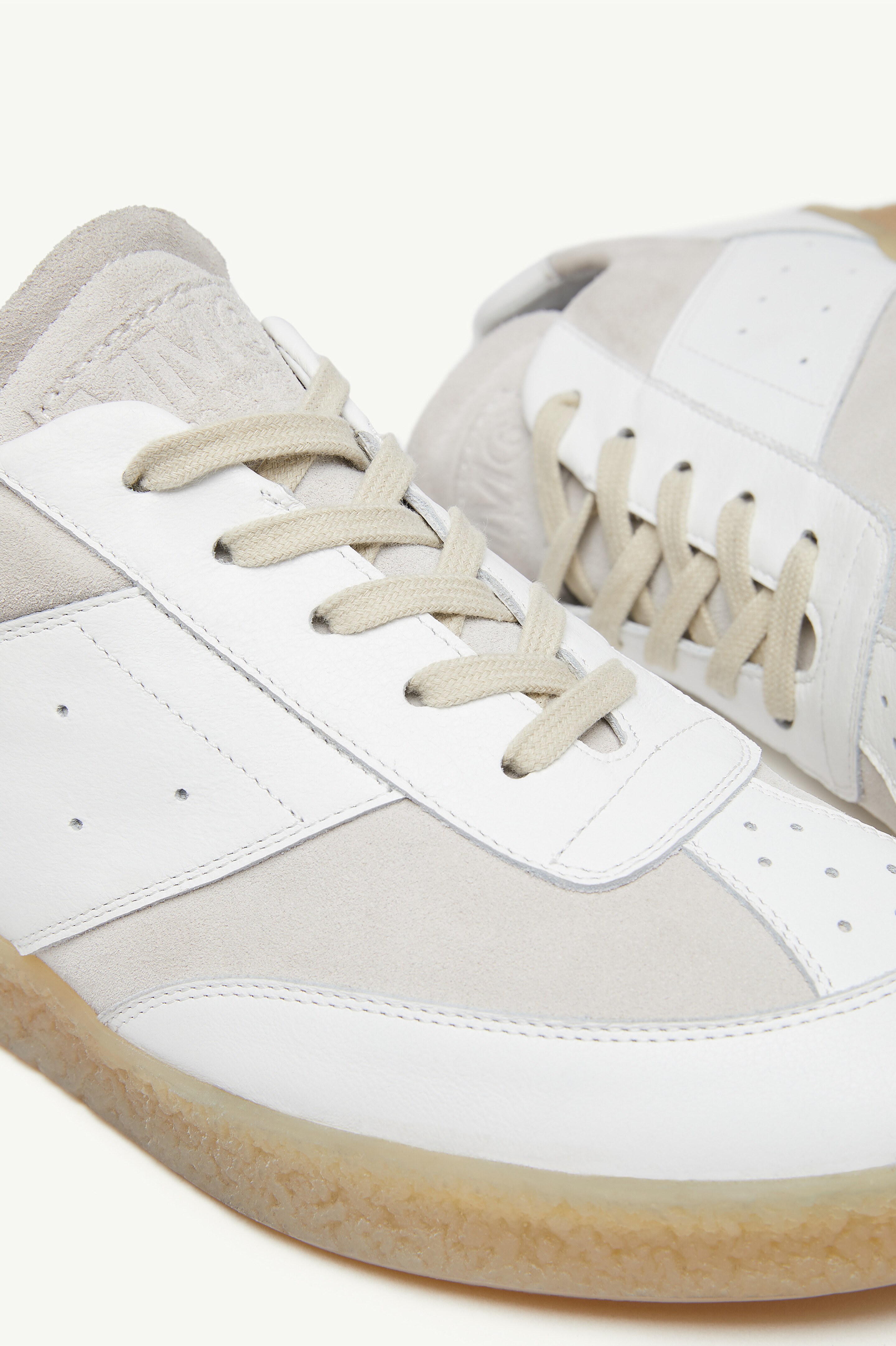 White Calf Leather Sneakers | Maison Margiela
