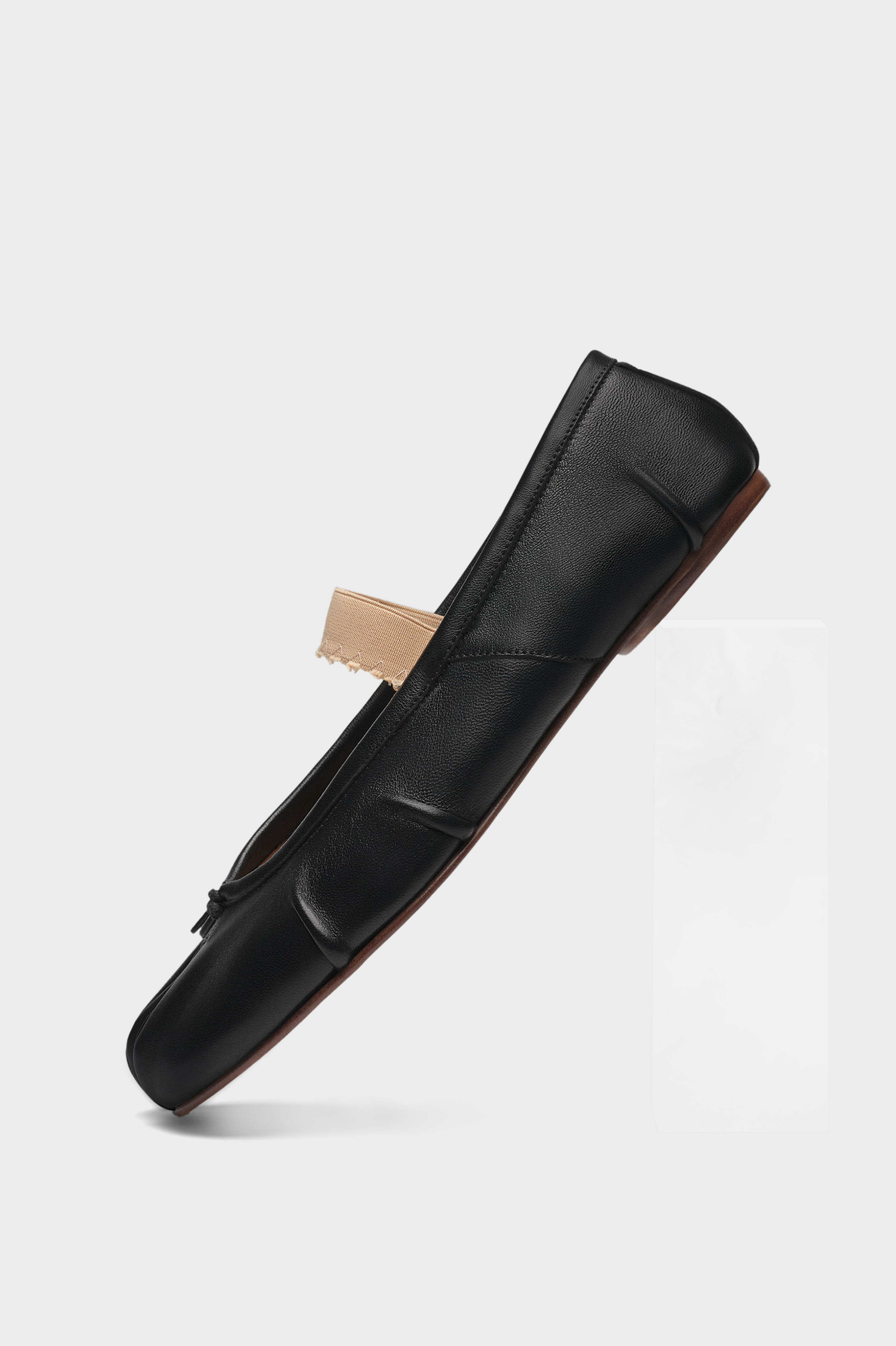 Black Elastic-banded Tabi Ballerina Flats | Maison Margiela