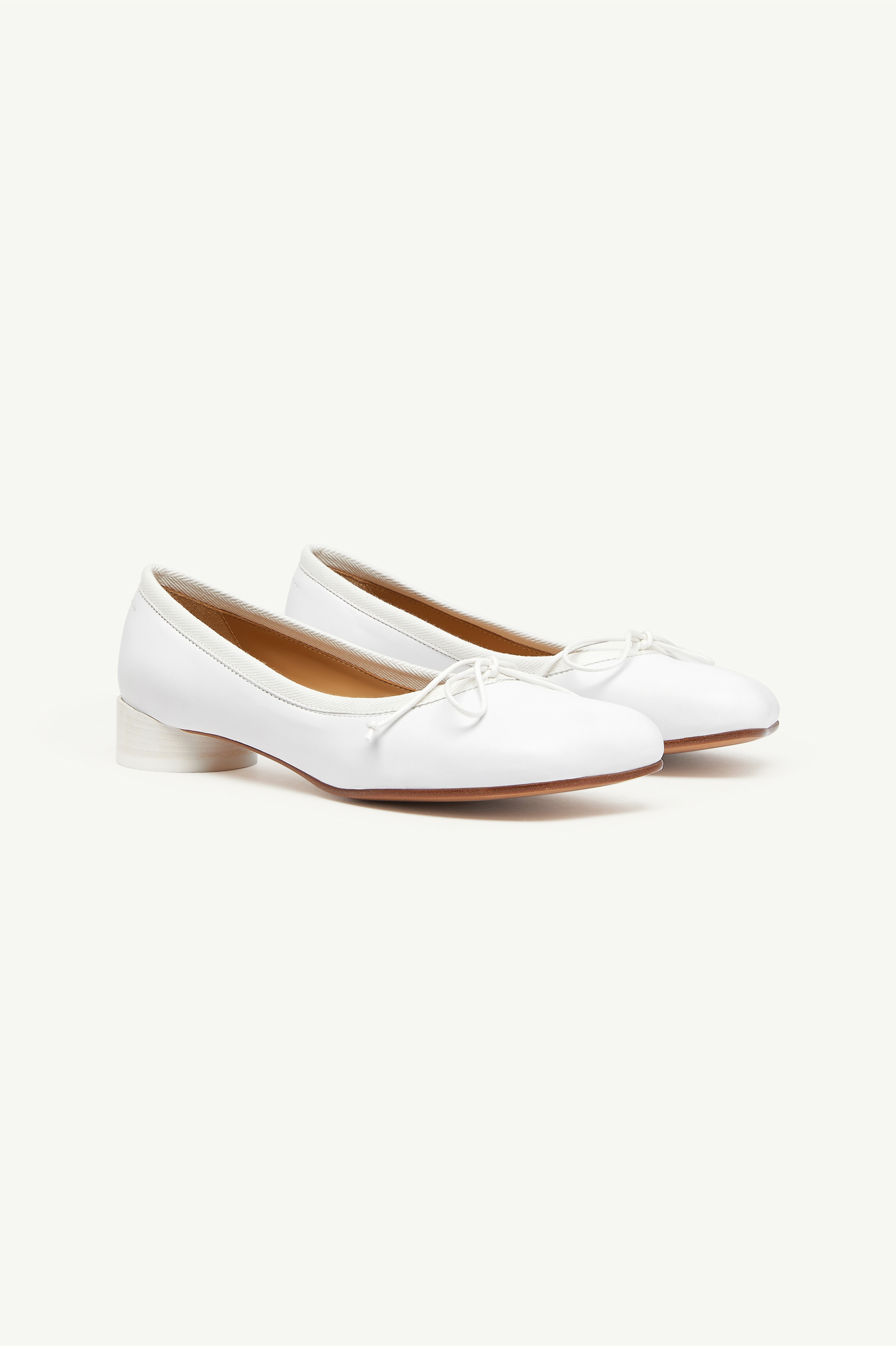 White Low-Cut Ballerina Flats | Maison Margiela