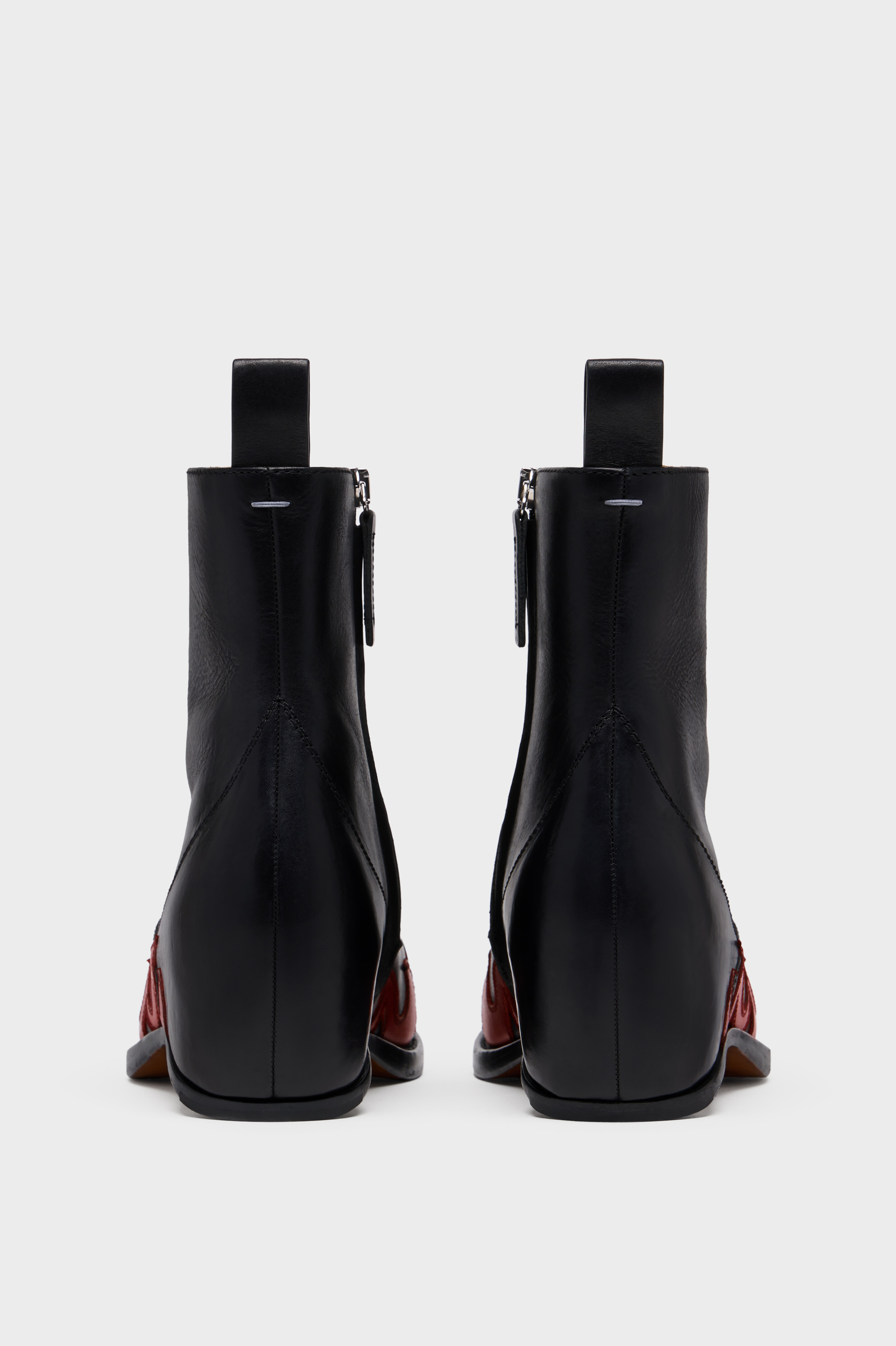 HEEL-LESS WESTERN FLAME BOOTS H45